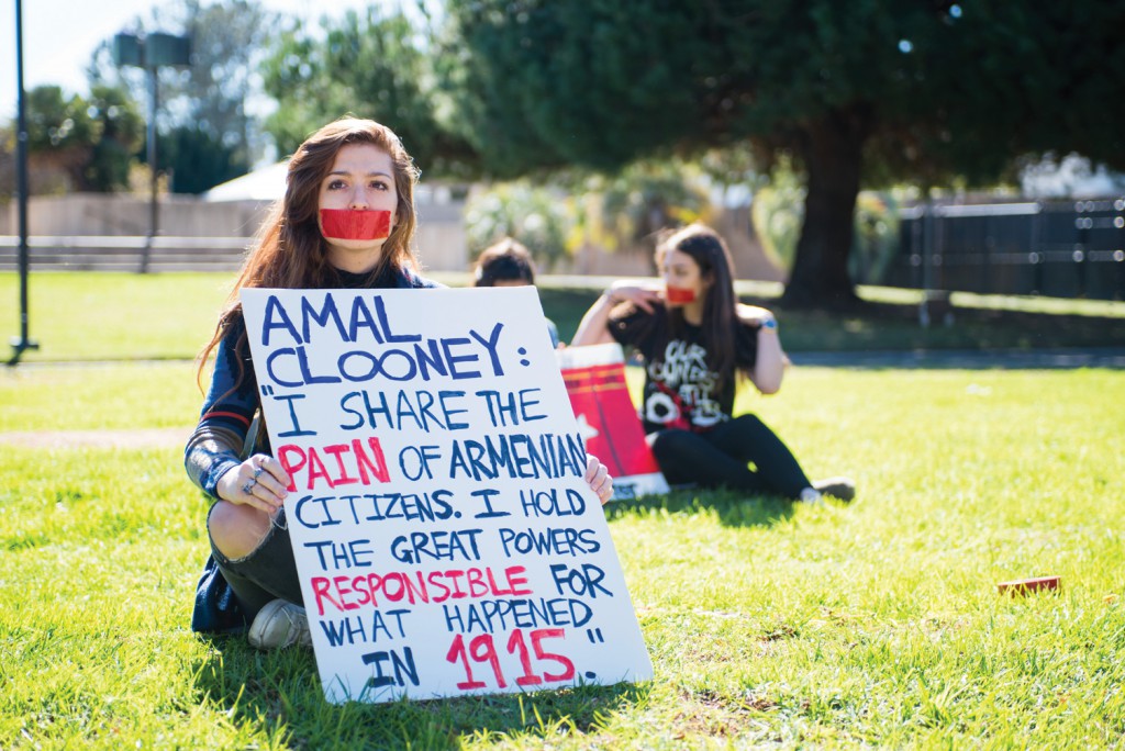 Students Demonstrate Against Armenian Genocide Denial | The Bottom Line ...